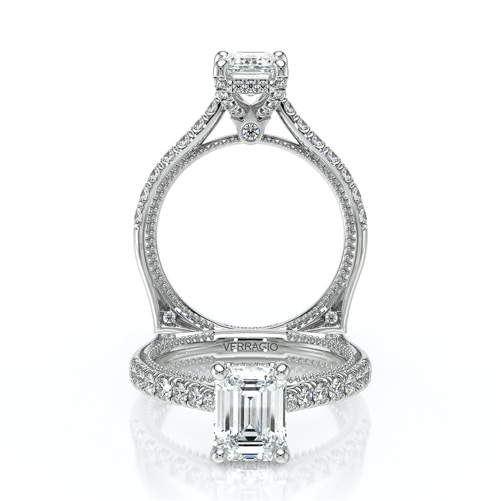 Verragio Halo Emerald Engagement Ring – Jewelry Expo